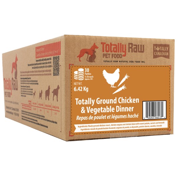 Totally Raw Totally Ground Chicken & Vegetable Patty 14.10lb – Metro ...