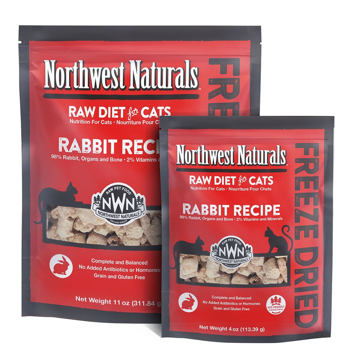 NorthWest Naturals Cat Frozen Rabbit 2lb – Metro Pet Unleashed